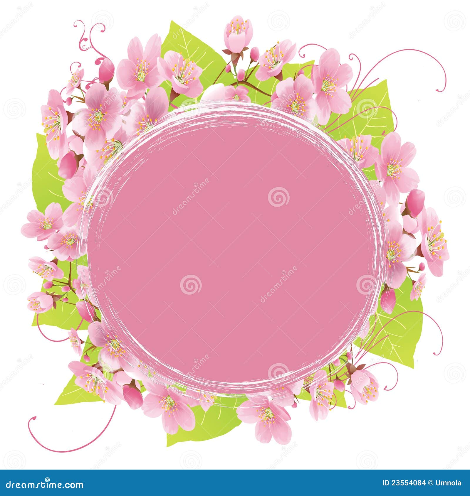Sakura frame stock illustration. Illustration of border - 23554084
