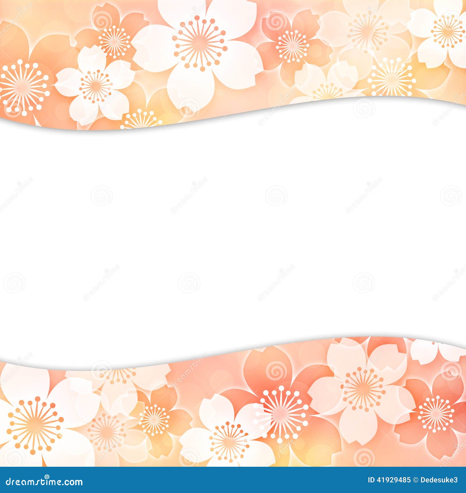 Sakura frame stock illustration. Illustration of bloom - 41929485