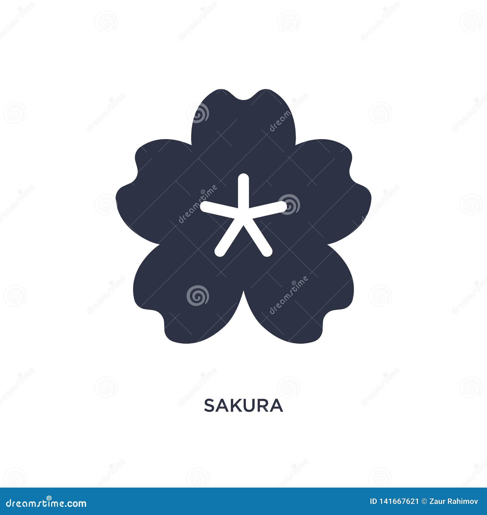Sakura Icon Vector From Spring Concept. Thin Line Illustration Of ...