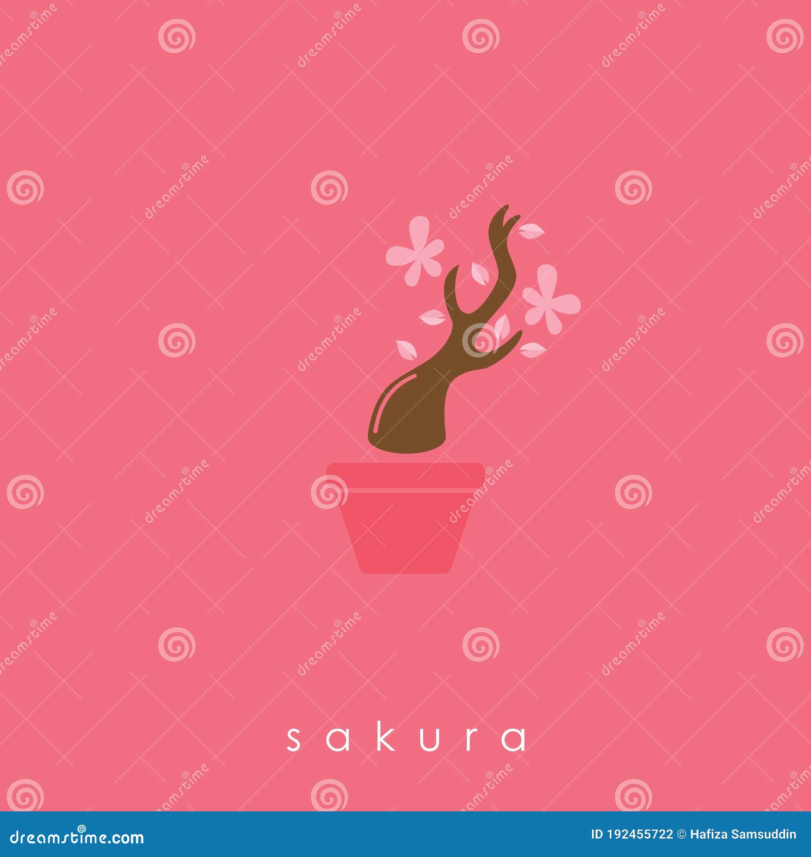 Sakura Plant. Vector Illustration Decorative Design Stock Vector ...