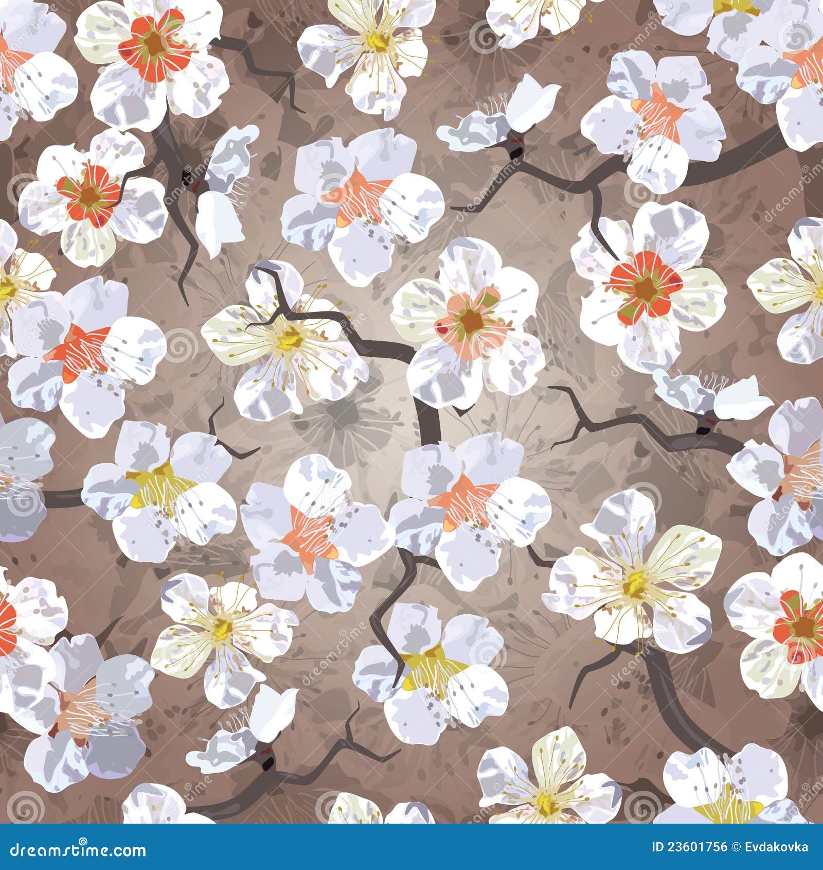 Sakura seamless pattern stock vector. Illustration of garden - 23601756