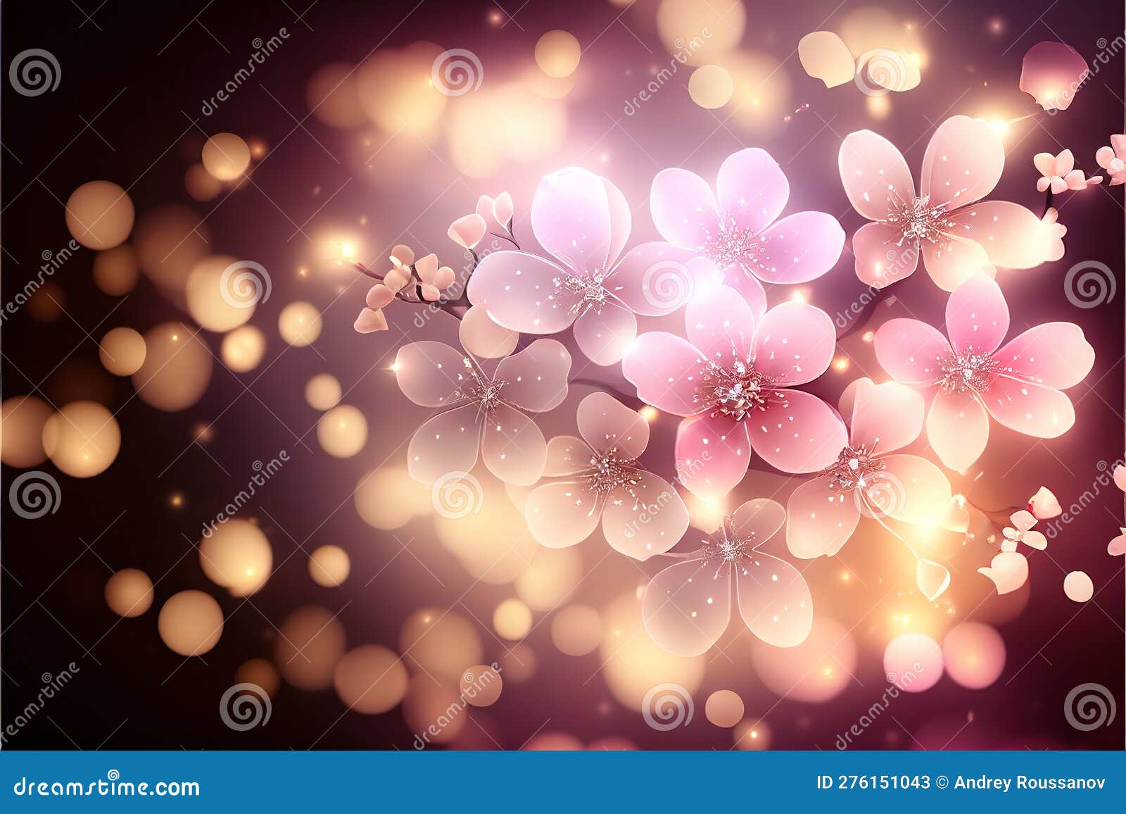 Sakura Spring Backdrop. AI Generated Stock Illustration - Illustration ...