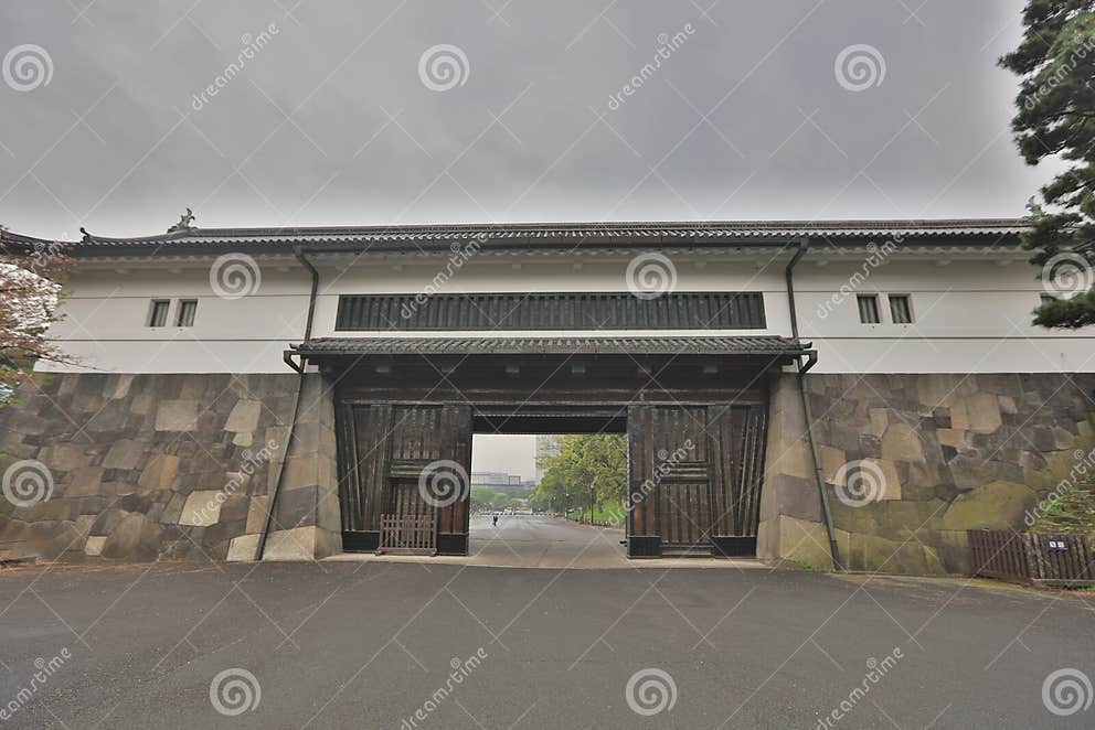 Sakurada Gate at Edo Castle in Tokyo, Japan Stock Image - Image of ...