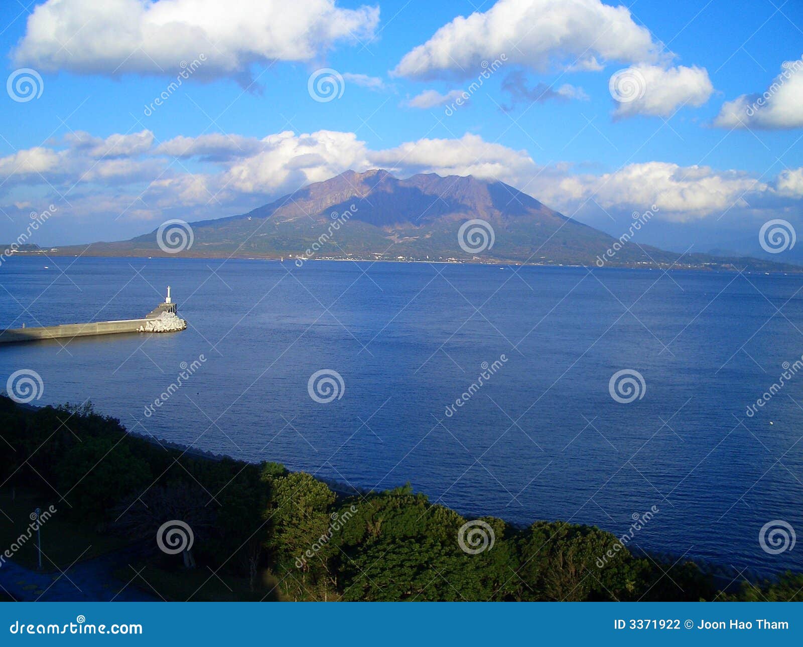 Sakurajima stock photo. Image of volcano, kagoshima, blues - 3371922