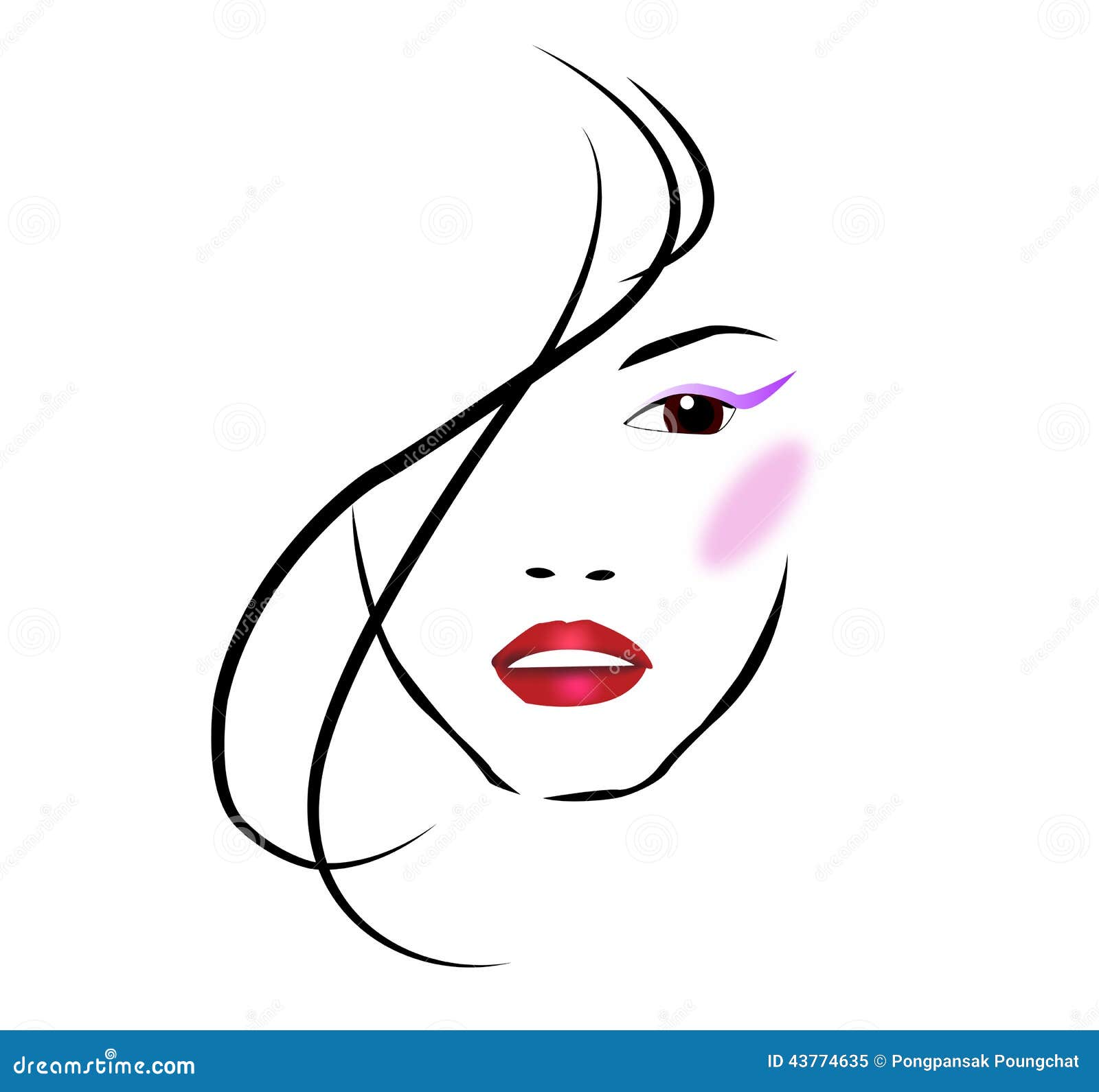 Salón de belleza ilustración del vector. Ilustración de moderno - 43774635