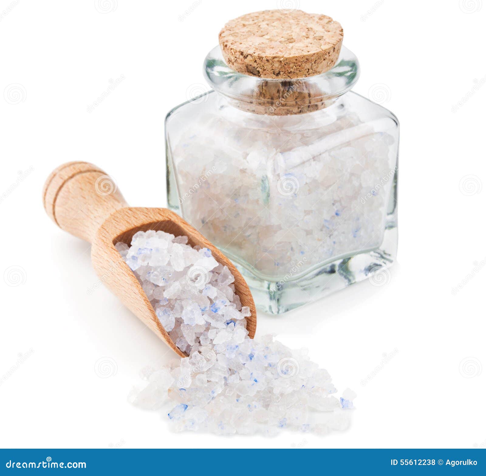 Sal Azul Persa En Una Botella De Cristal Foto de archivo - Imagen de ...