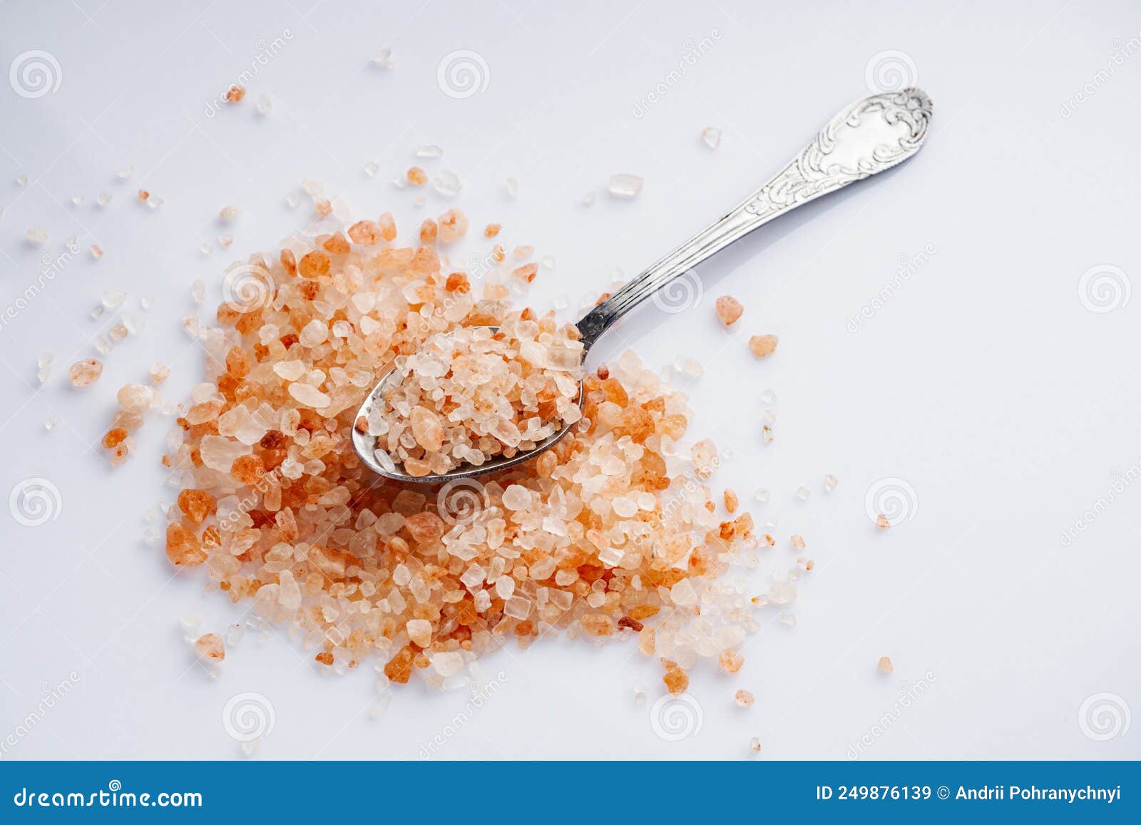 Sal Cor-de-rosa Do Himalaia Sobre Fundo Branco Imagem de Stock - Imagem ...