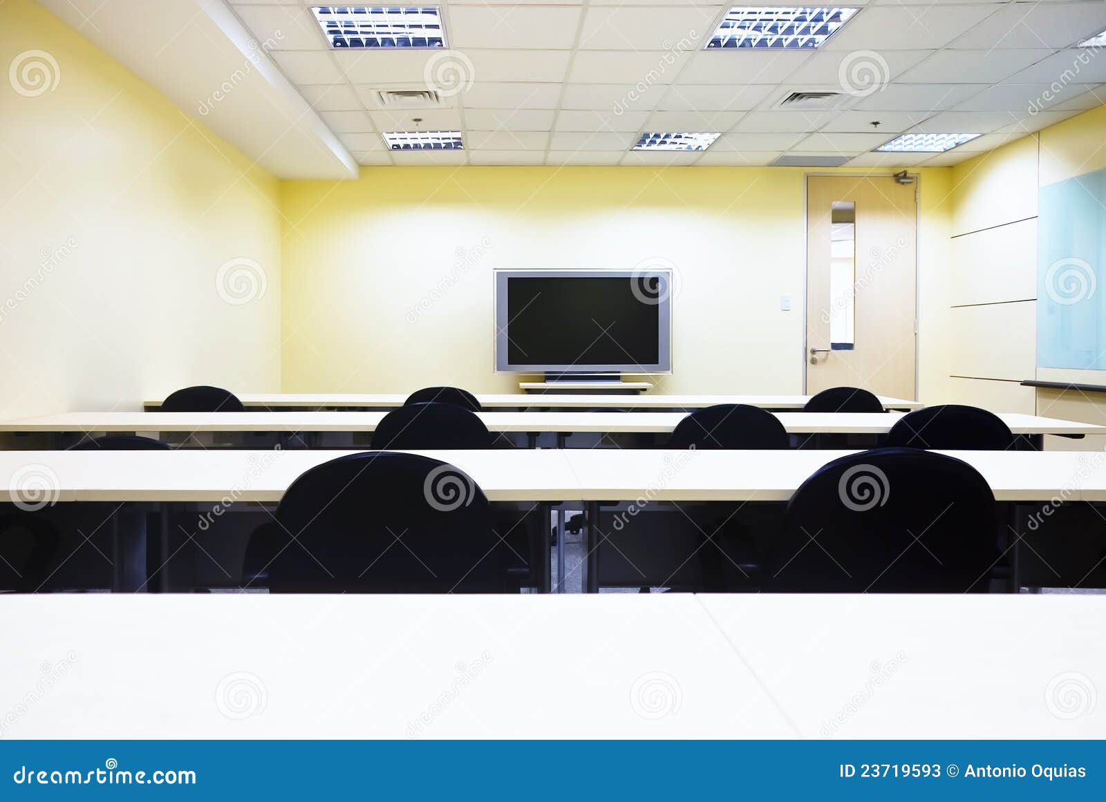 Sala de aula moderna imagem de stock. Imagem de interior - 23719593