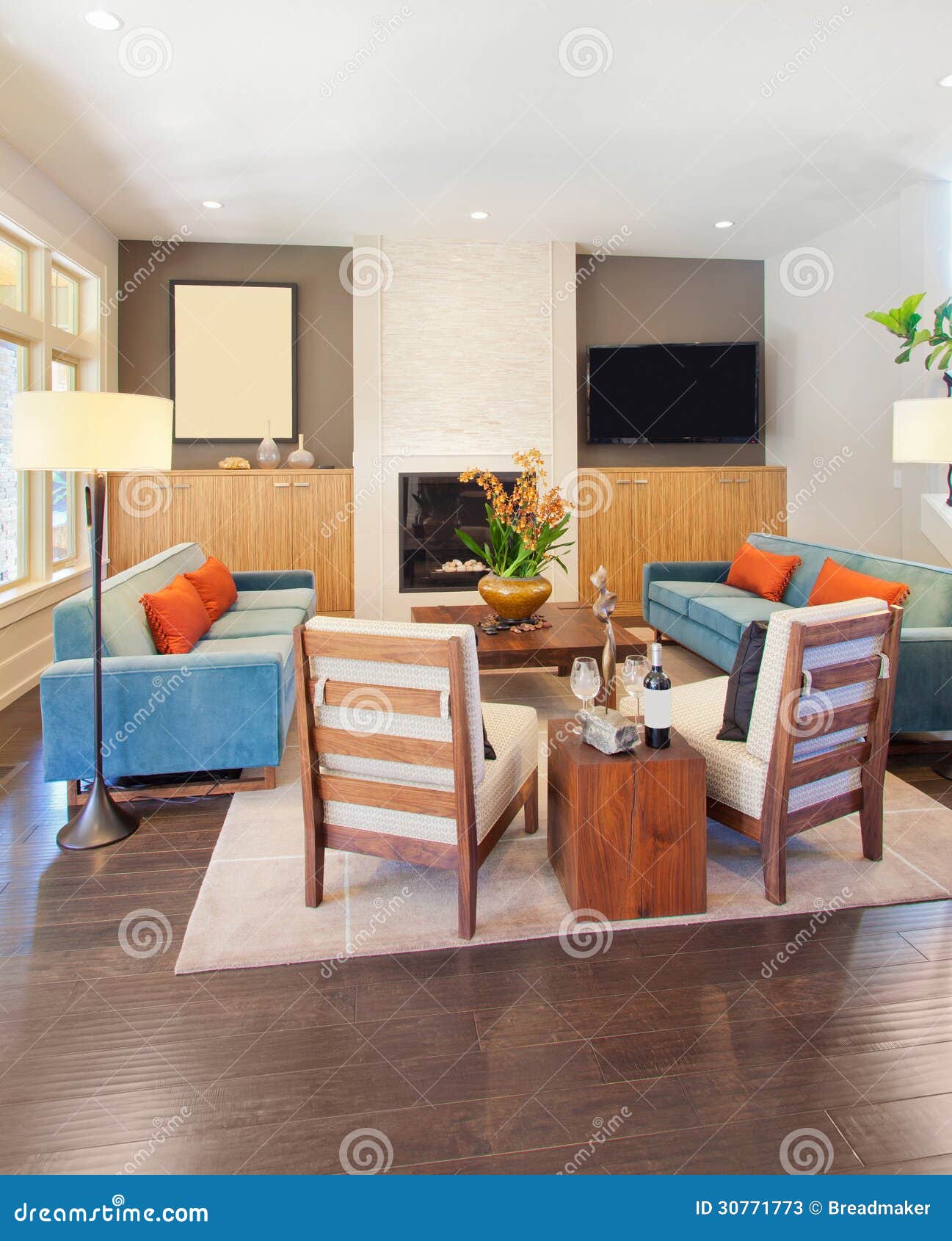 Sala de estar lujosa imagen de archivo. Imagen de elegante - 30771773