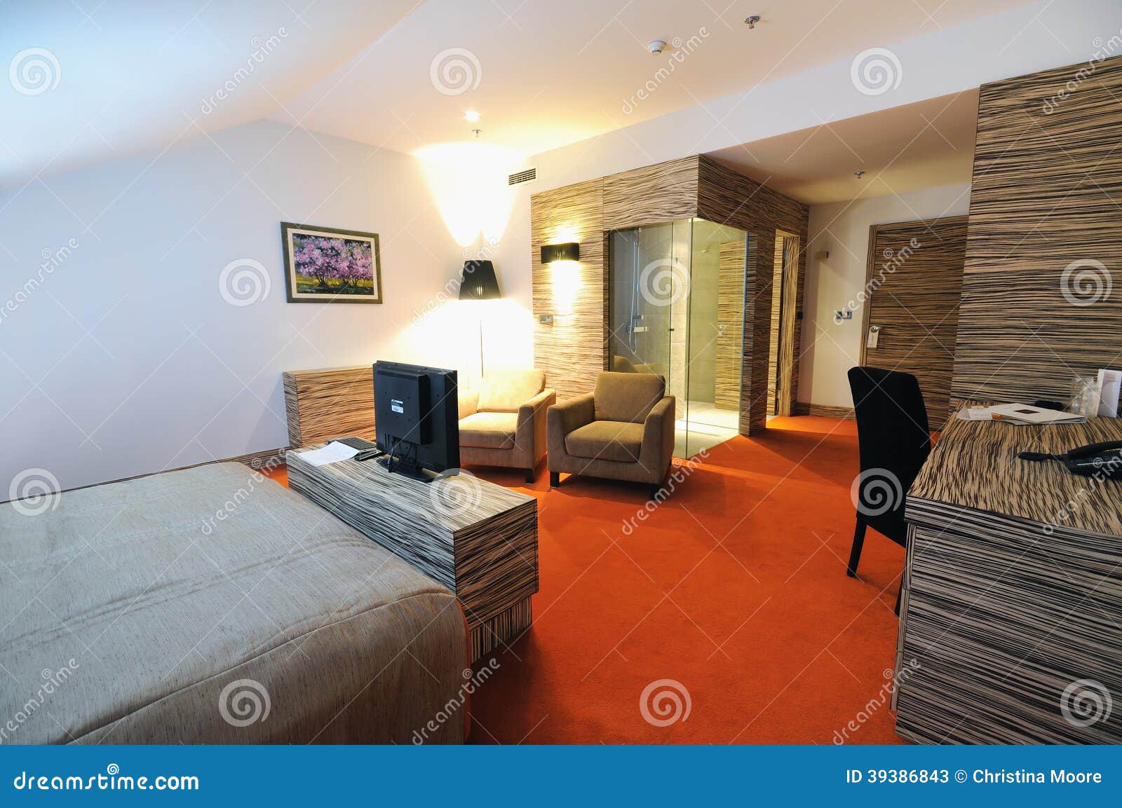 Sala de hotel foto de stock editorial. Imagem de moderno - 39386843