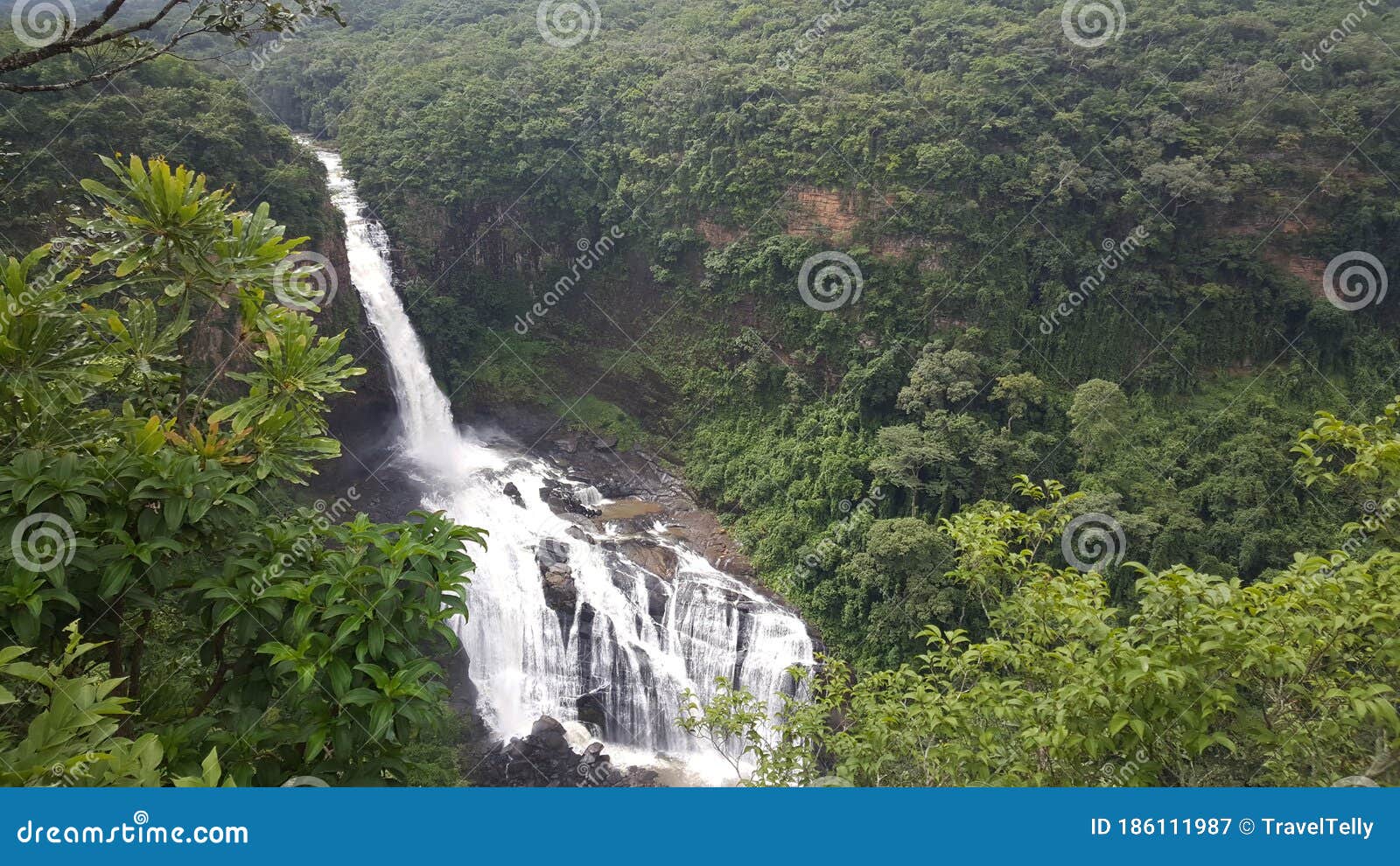 Sala Falls in Guinea stock image. Image of waterfall - 186111987