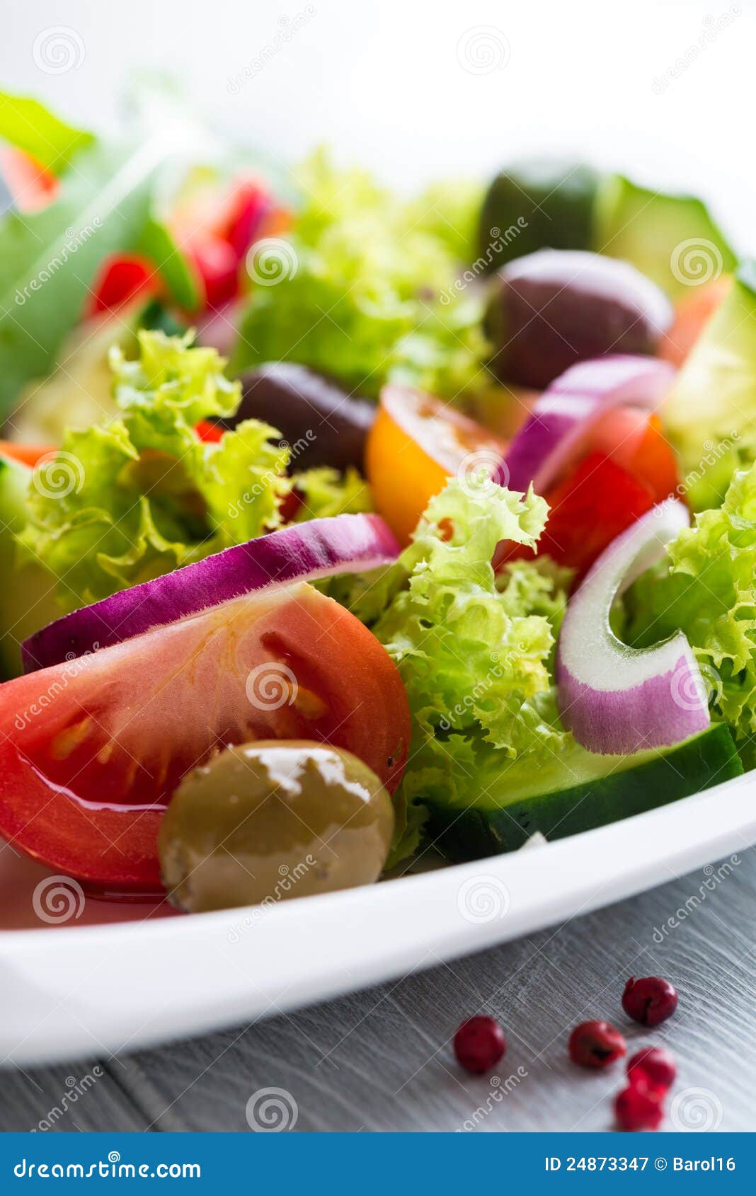 Salad stock image. Image of dish, colorful, vegetable - 24873347