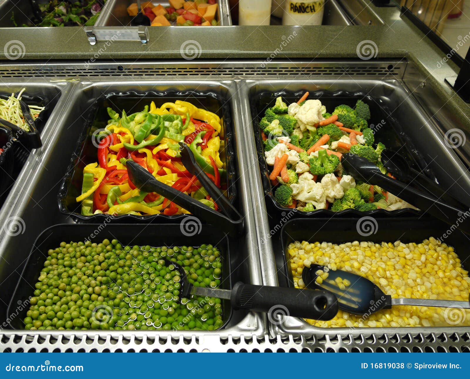 Salad bar stock photo. Image of self, pepper, bell, cafeteria - 16819038