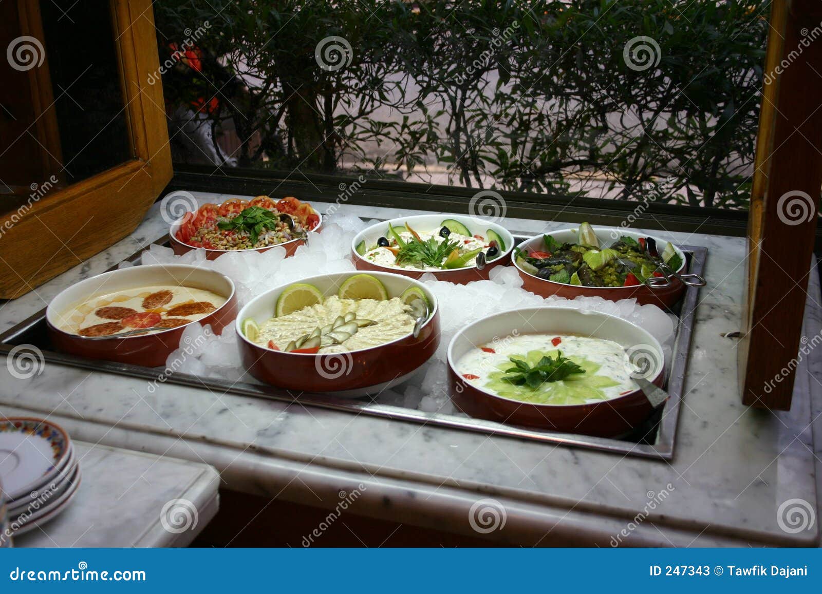 Salad Bar stock image. Image of salad, chick, salads, arab - 247343