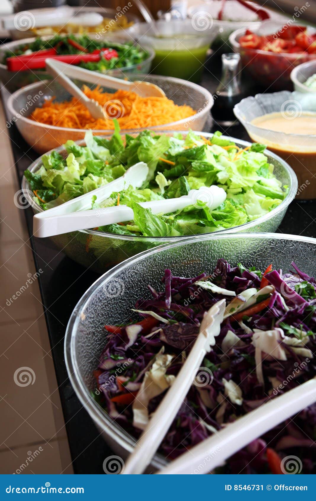 Salad bar stock image. Image of tomato, salads, sauce - 8546731