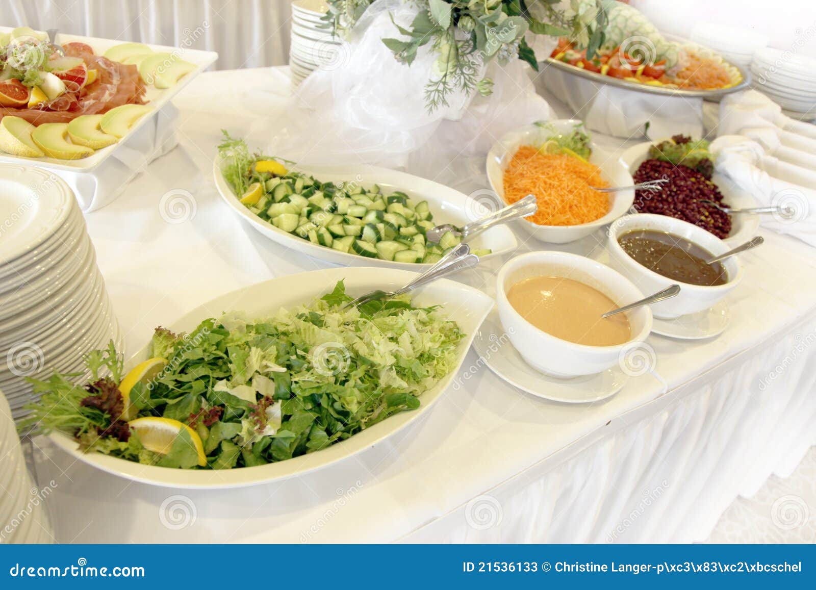 Salad buffet stock image. Image of restaurant, fresh - 21536133