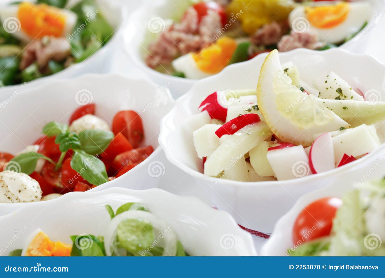 Salad buffet stock photo. Image of parsley, fish, nutrition - 2253070