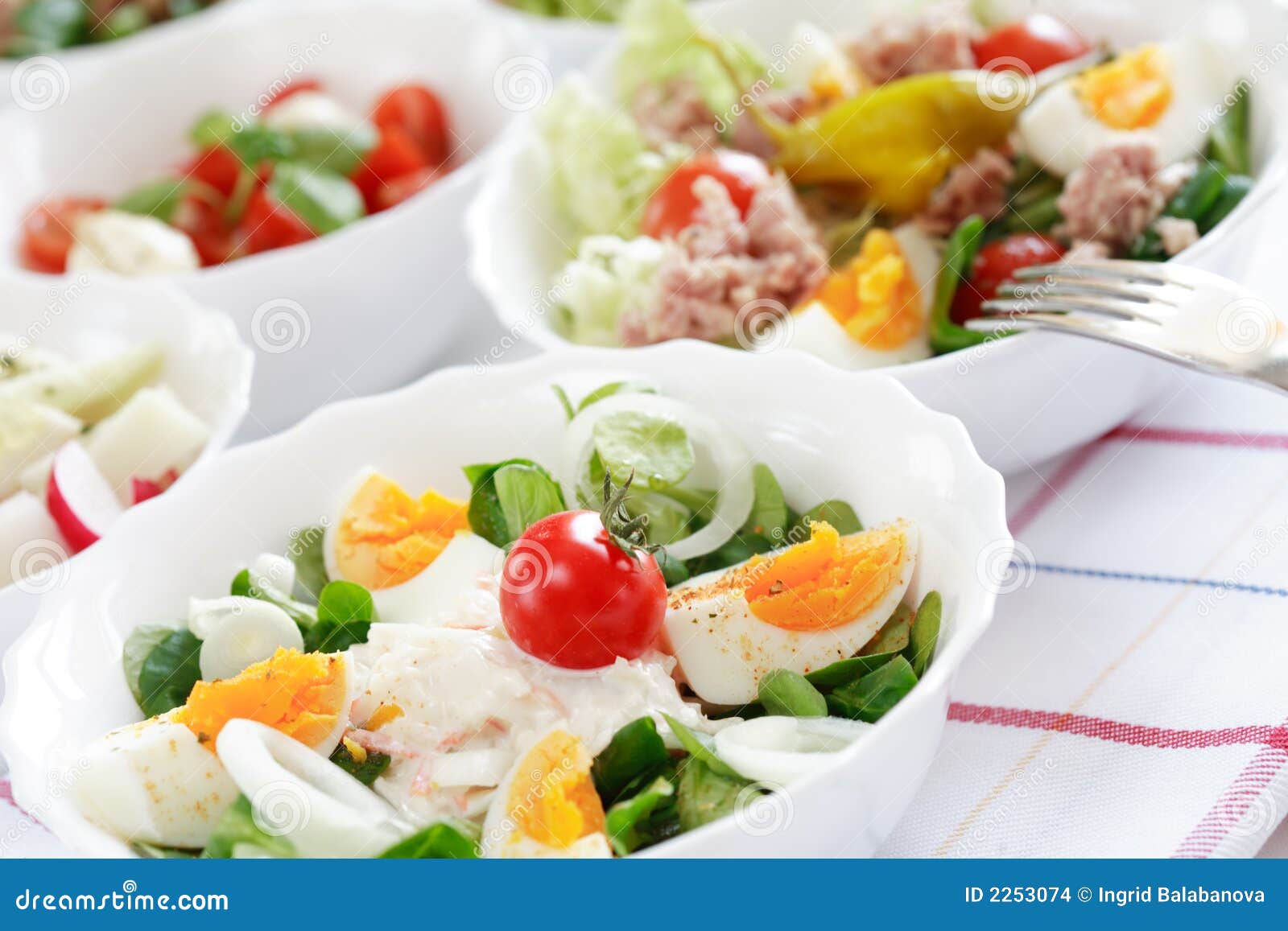 Salad buffet stock photo. Image of health, table, mozzarella - 2253074