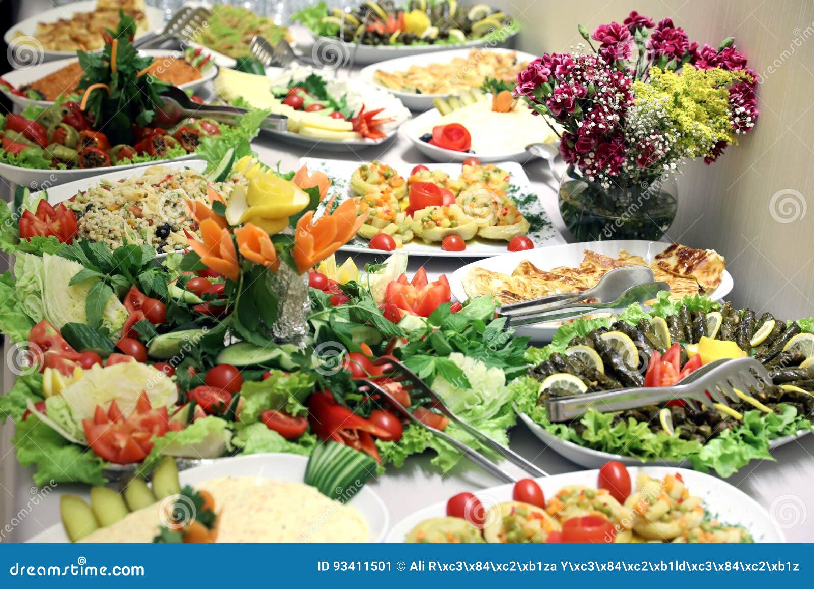 Salad buffet stock image. Image of cold, glass, appetite - 93411501