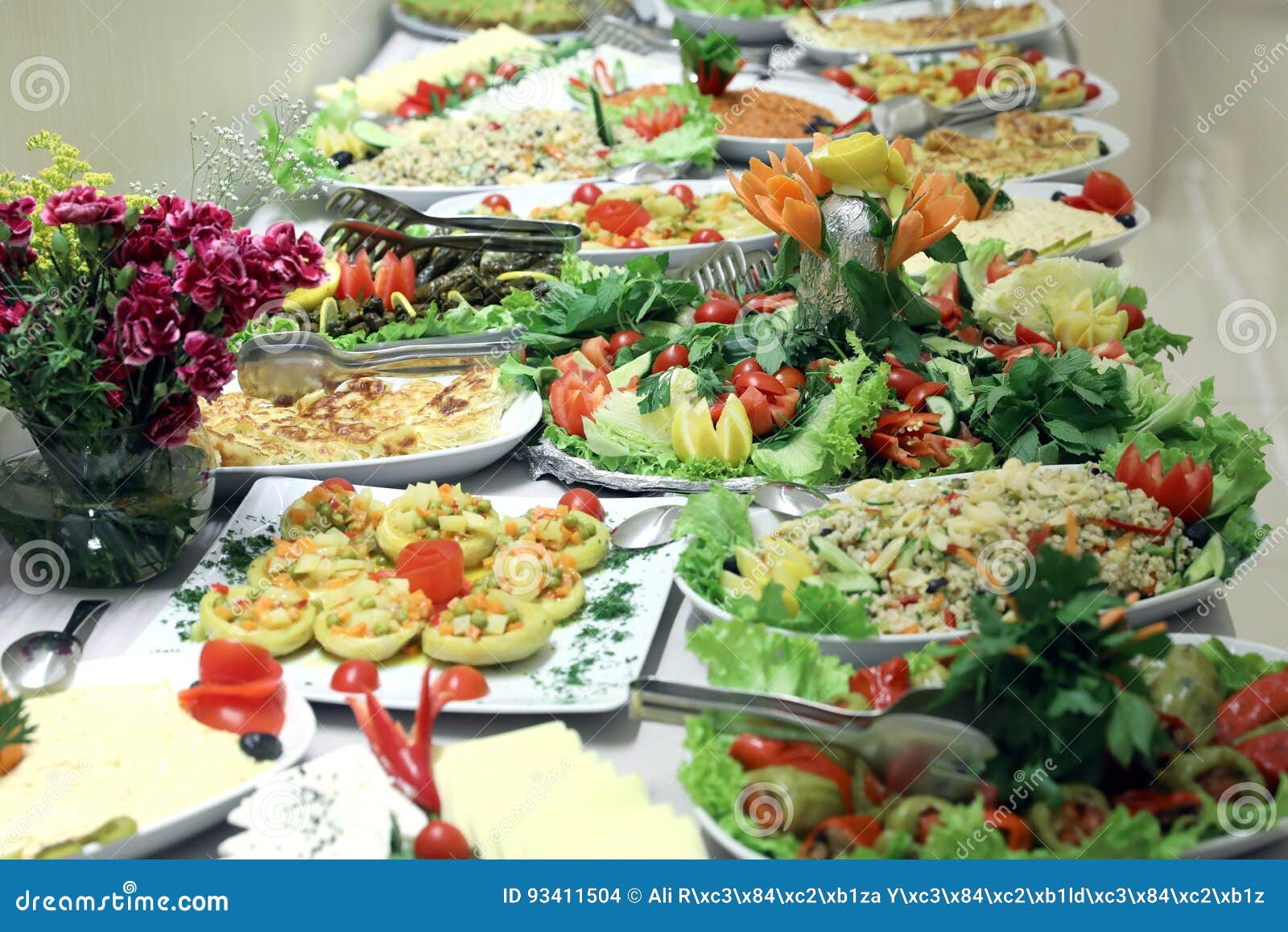 Salad buffet stock photo. Image of banquet, cater, fresh - 93411504