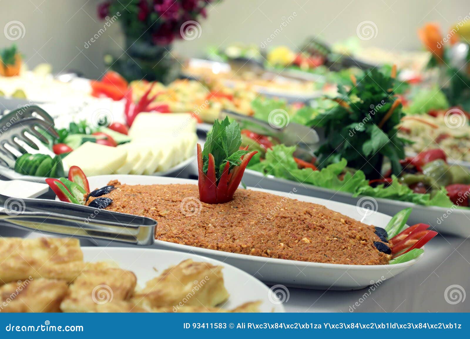 Salad buffet stock image. Image of buffet, banquet, cater - 93411583