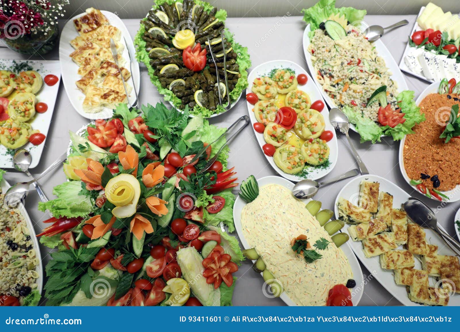 Salad buffet stock image. Image of cafe, closeup, containers - 93411601