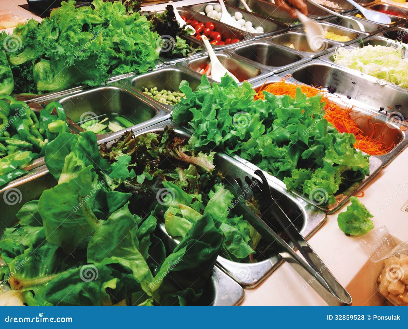 Salad Buffet,vegetarian Food Stock Photo - Image of buffet, healthy ...