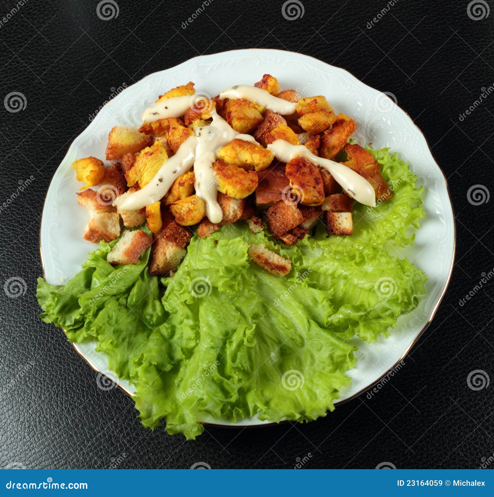 Salad caesar ingredients stock image. Image of food, salad - 23164059