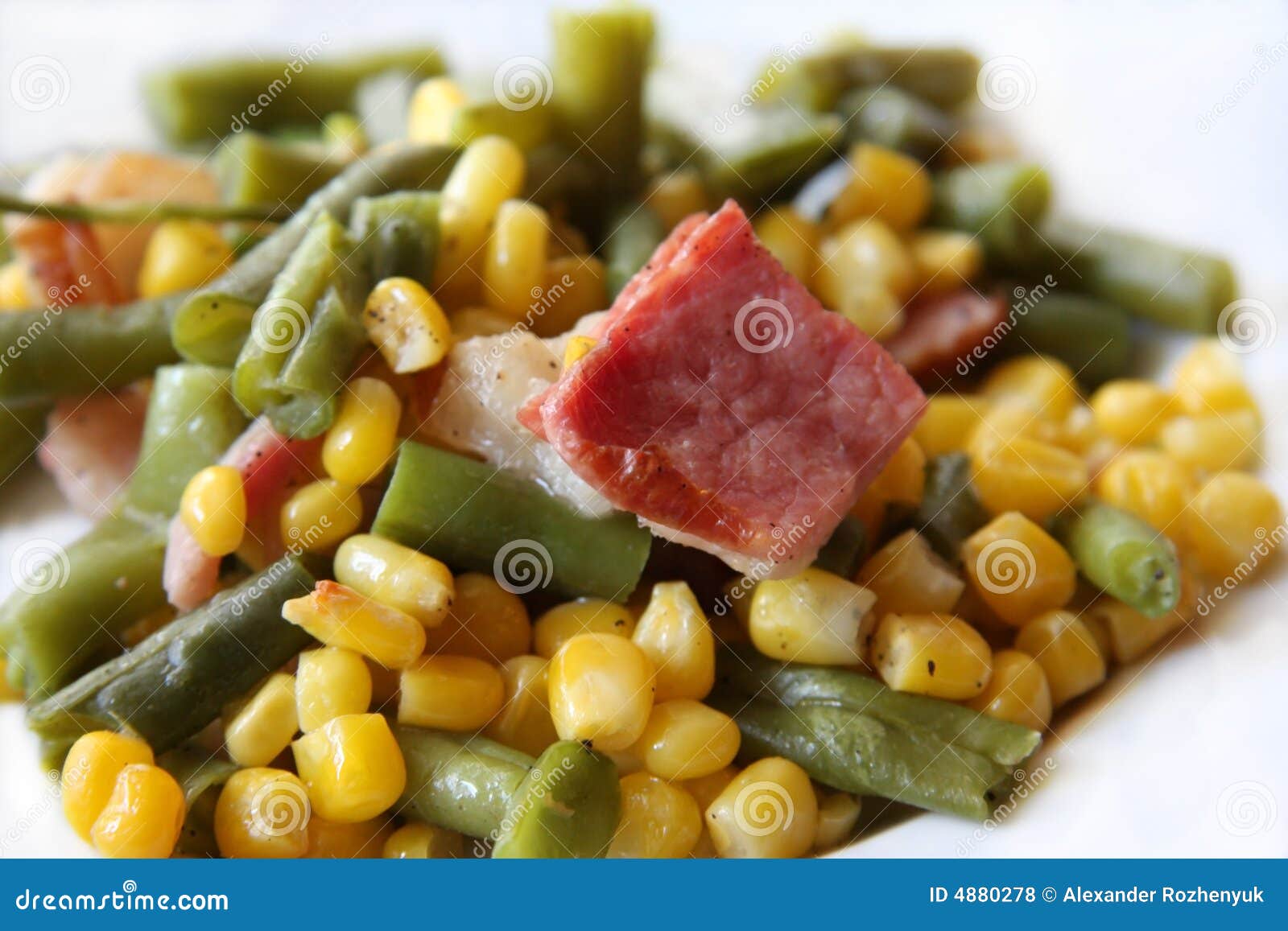 Salad with Corn and Broccoli Stock Photo - Image of appetizing, aliment ...