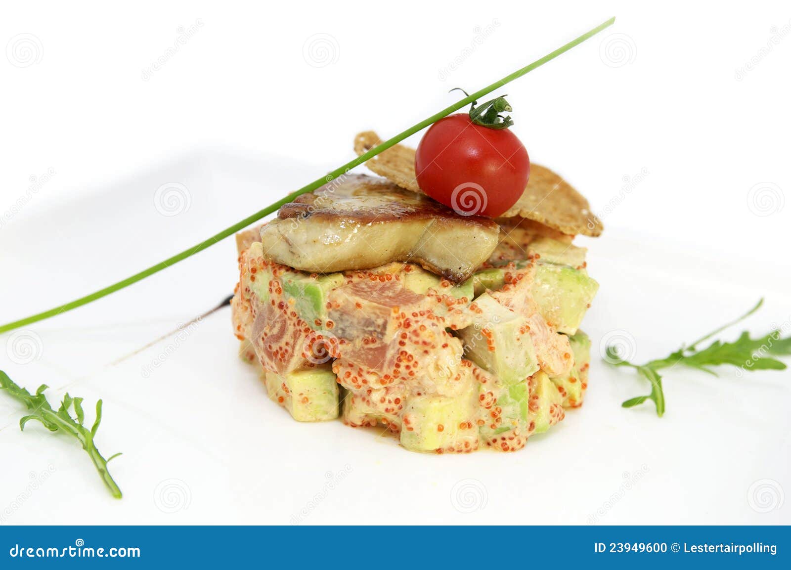 Salad and fish roe stock photo. Image of colorful, meal - 23949600