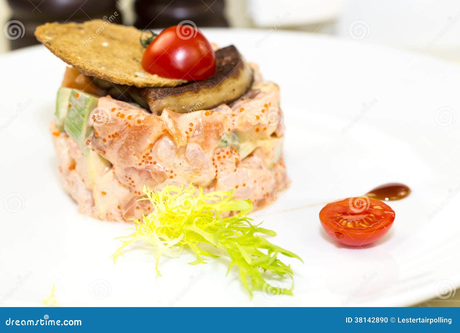 Salad and fish roe stock photo. Image of appetizer, diet - 38142890
