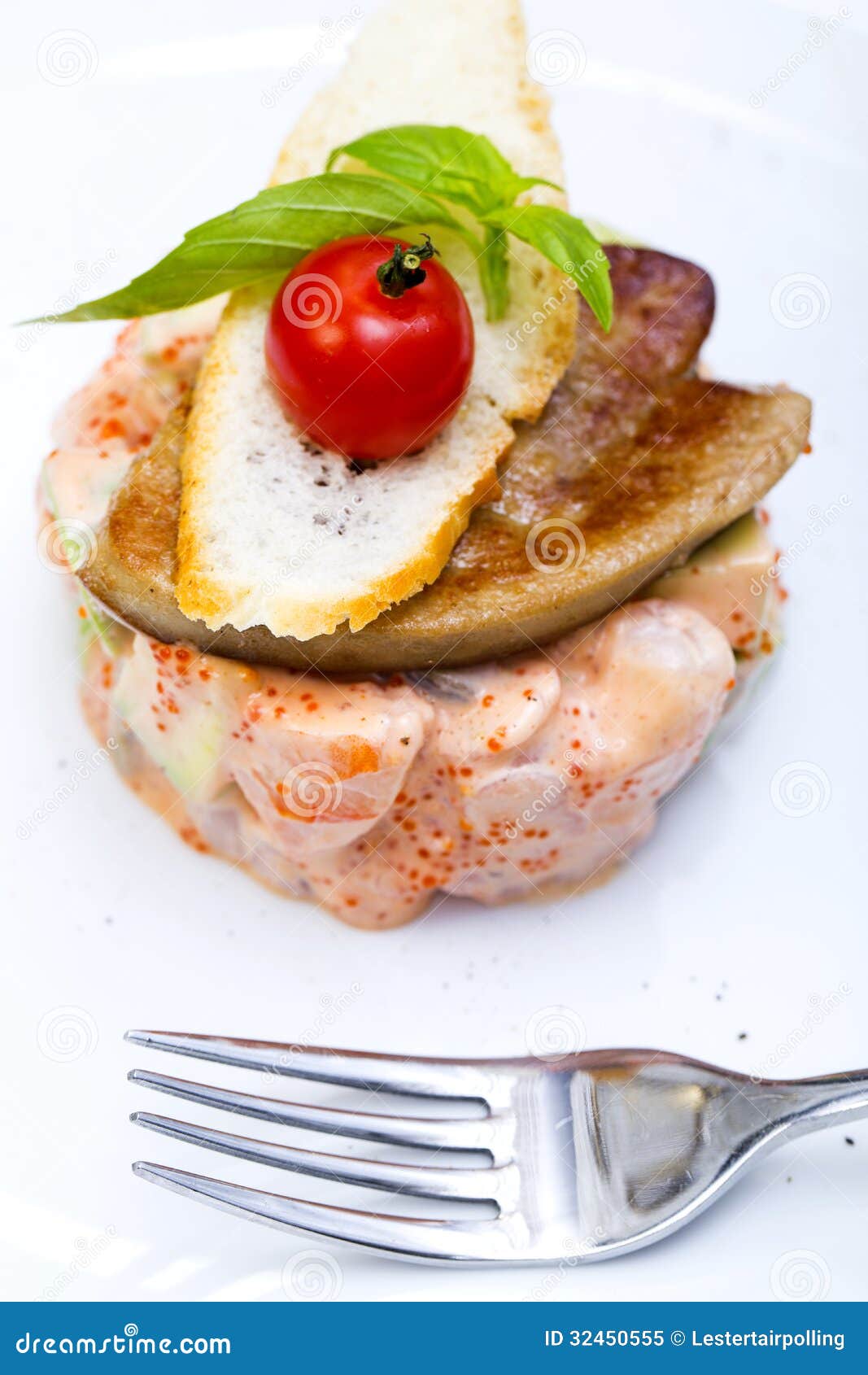 Salad and fish roe stock image. Image of fresh, green - 32450555