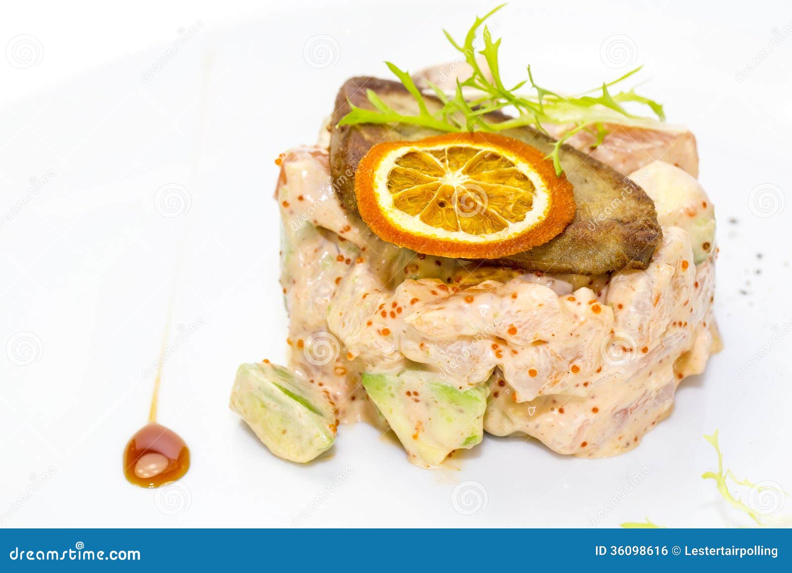 Salad and fish roe stock photo. Image of ingredient, salad - 36098616
