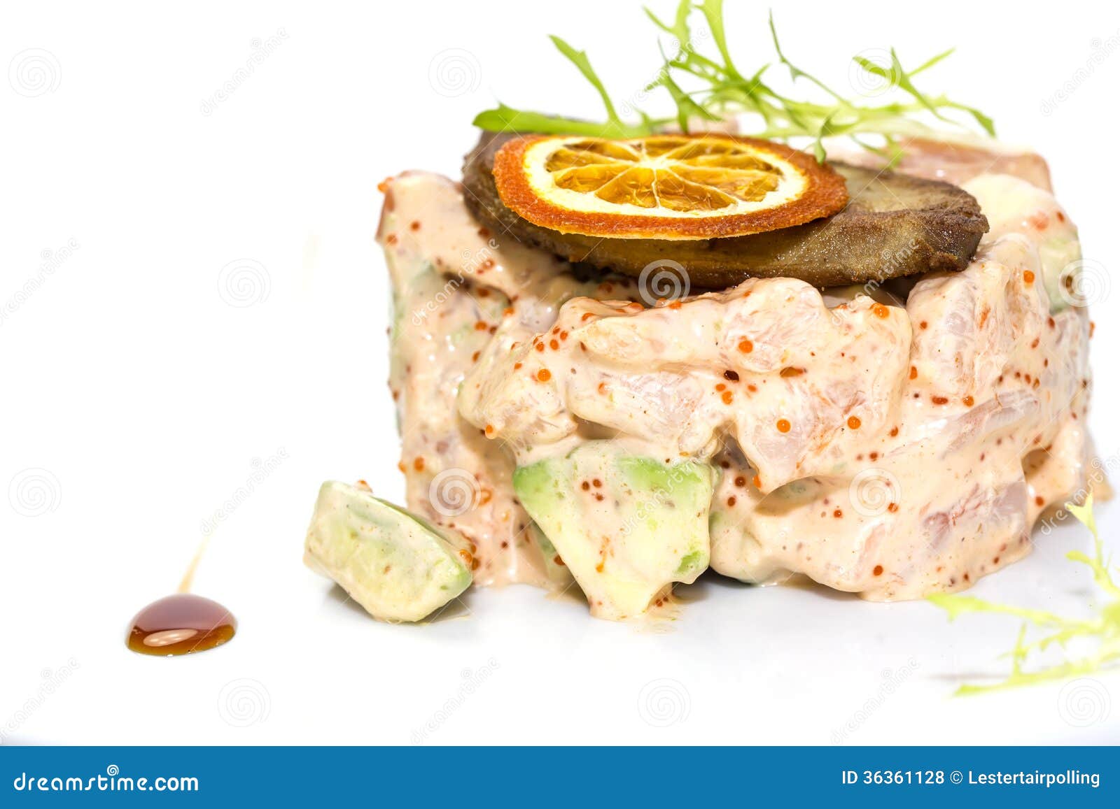 Salad and fish roe stock photo. Image of salad, european - 36361128
