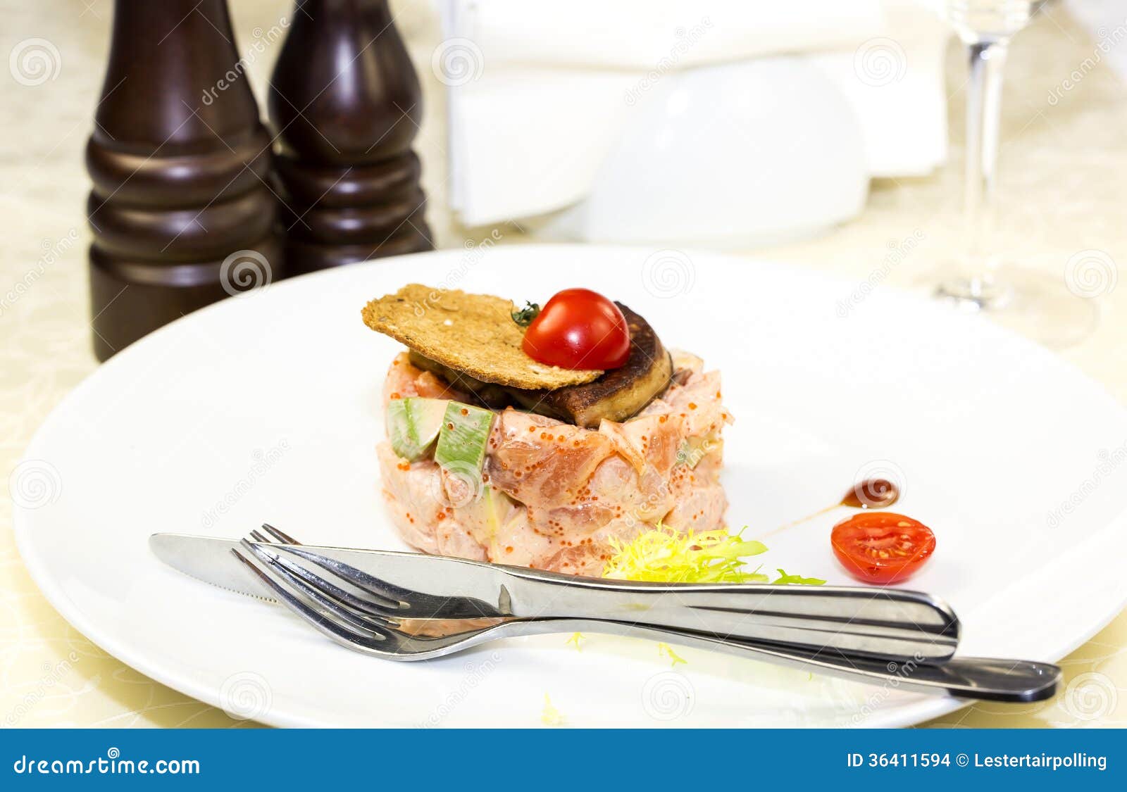 Salad and fish roe stock photo. Image of ingredient, slice - 36411594