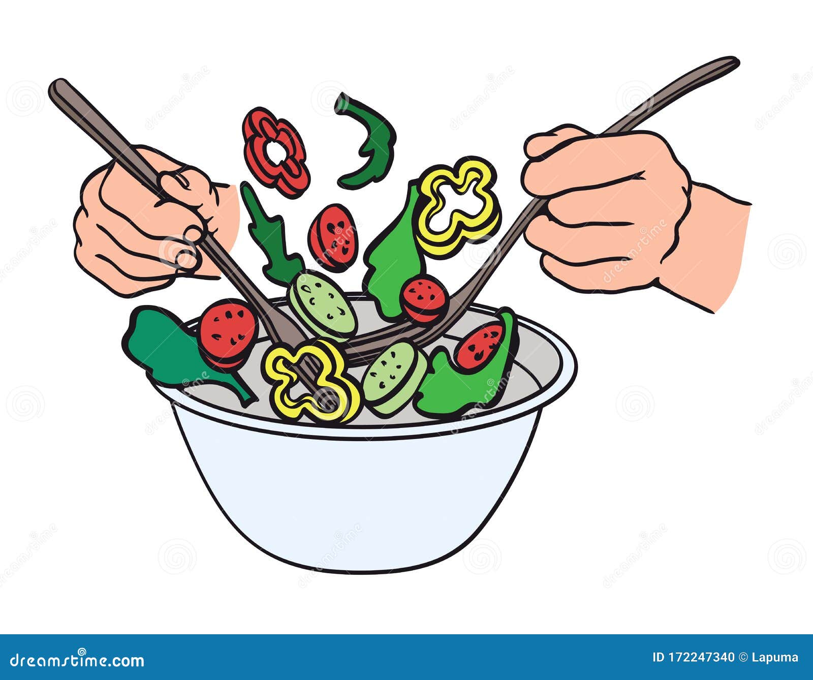 Salad Illustration Stock Illustrations – 64,991 Salad Illustration ...