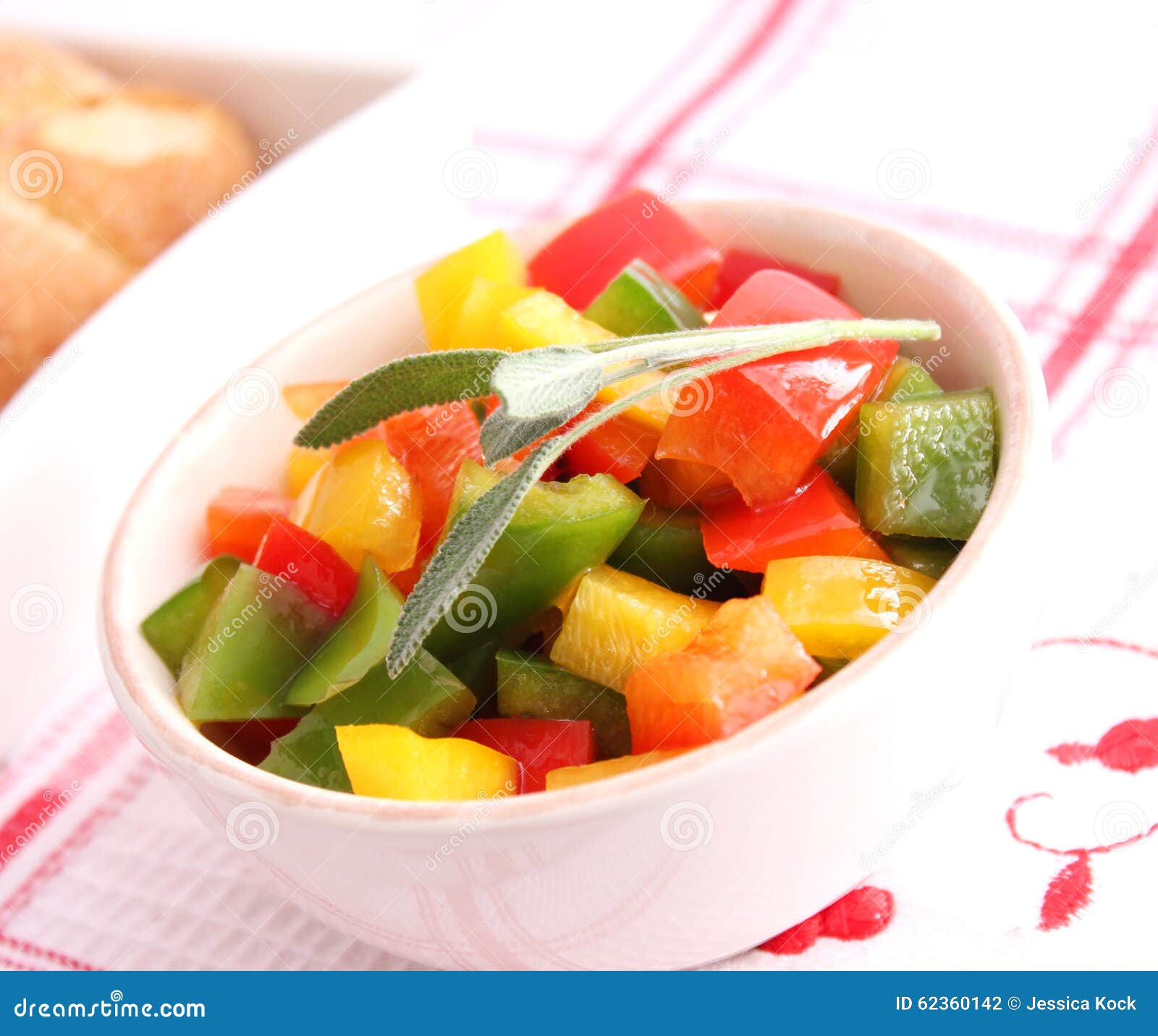 Salad of mixed paprika stock photo. Image of food, mixed - 62360142