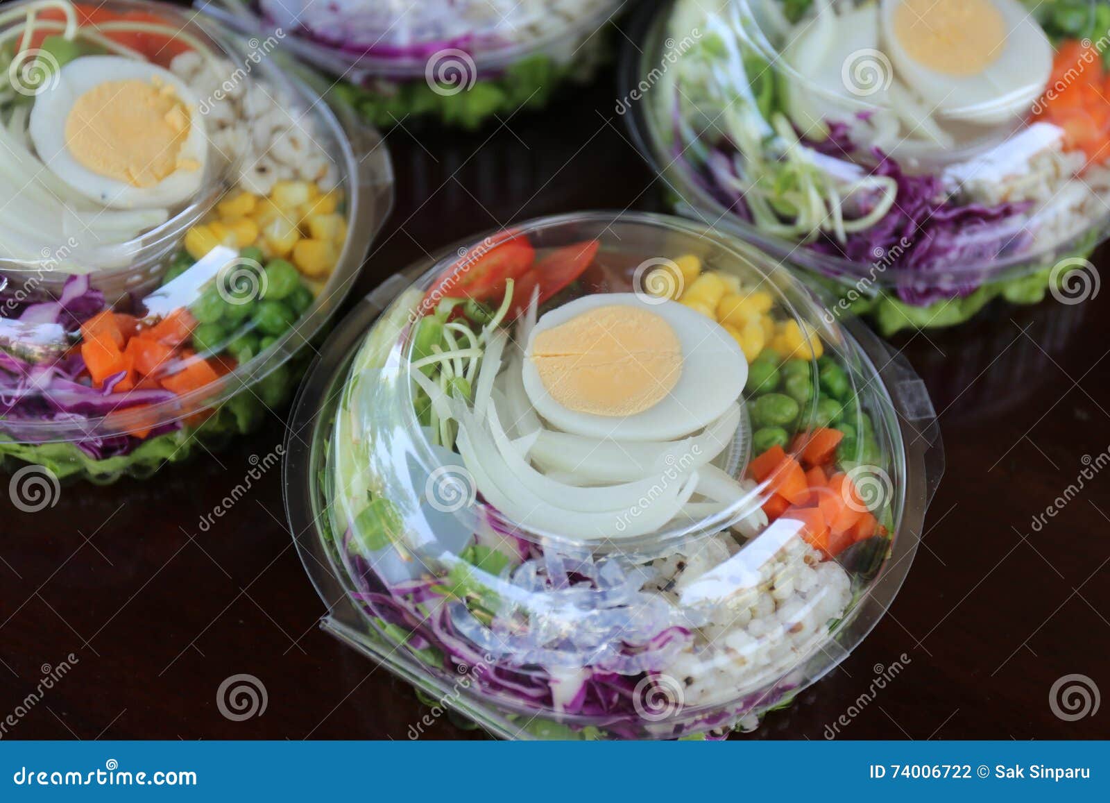 Salad in a package stock photo. Image of healthy, dinner - 74006722