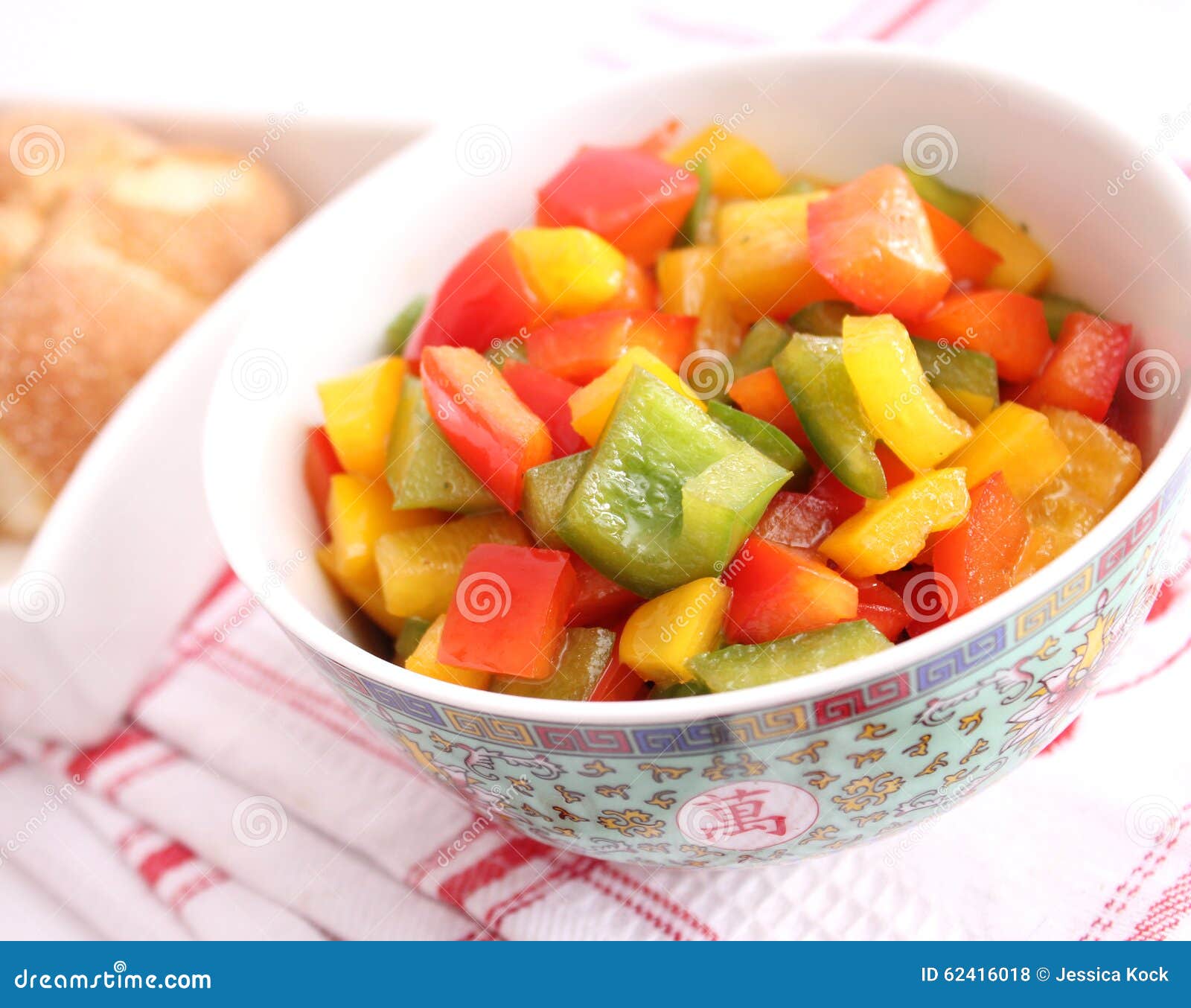 Salad of paprika stock photo. Image of snack, paprika - 62416018