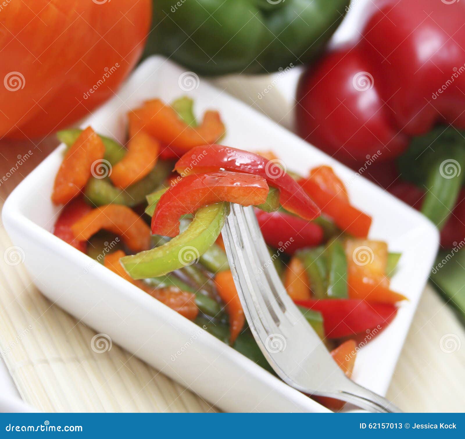 Salad of paprika stock image. Image of snack, vinegar - 62157013