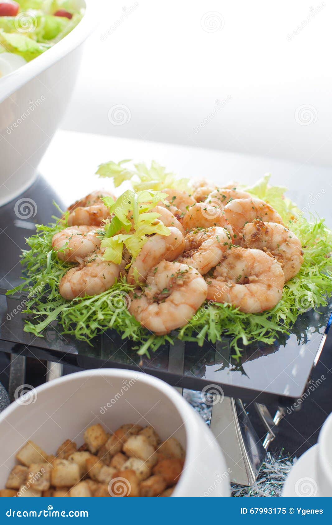 Salad Prawn stock image. Image of setting, japan, food - 67993175