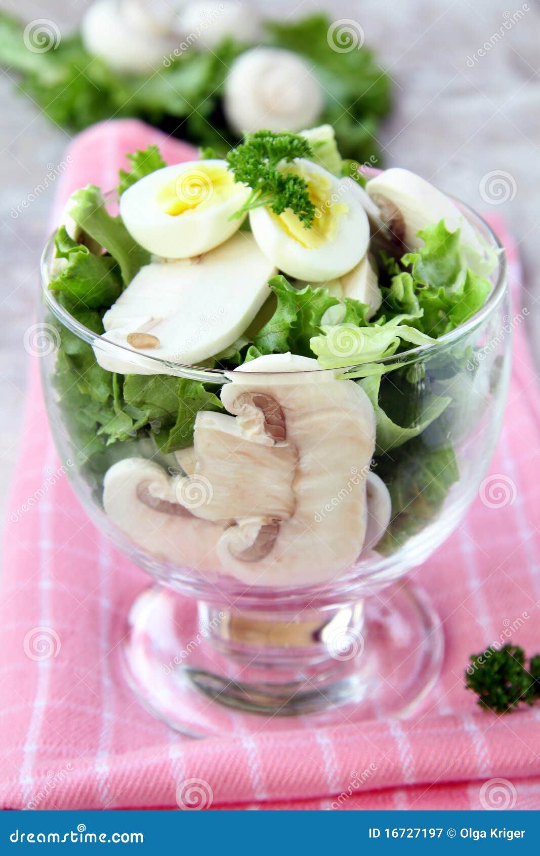 Salad with quail egg stock image. Image of chopped, lunch - 16727197