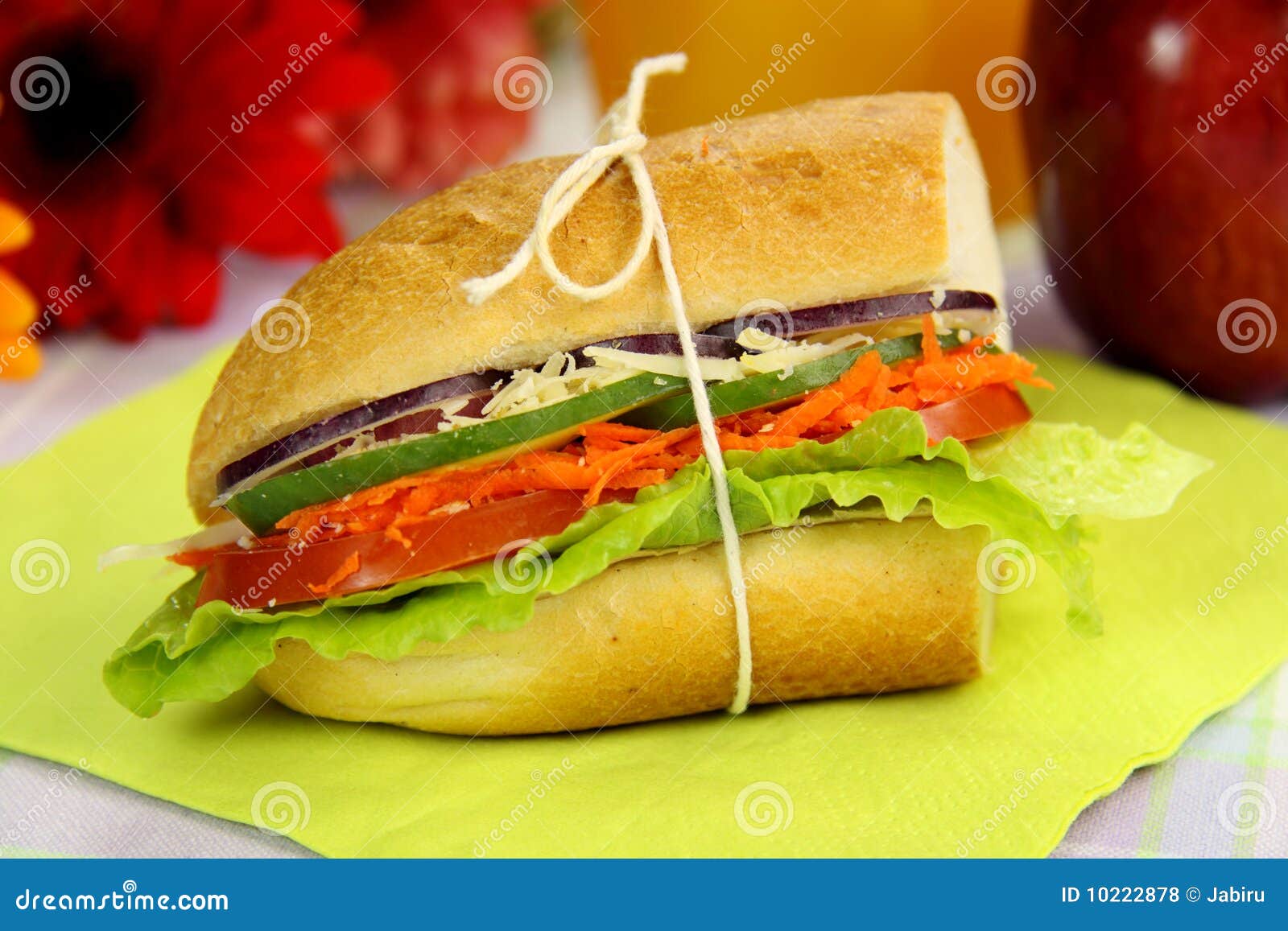Salad Roll stock photo. Image of breakfast, orange, apple - 10222878
