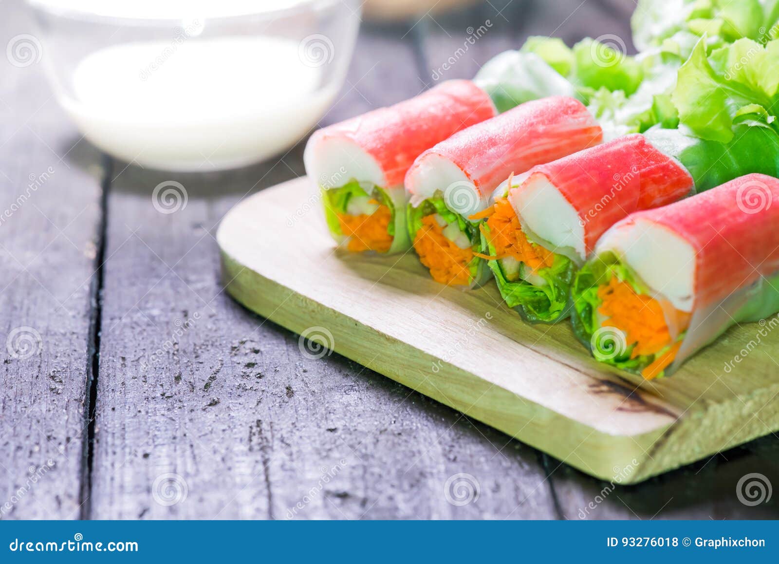 Salad rool stock photo. Image of rool, diet, healthiness - 93276018
