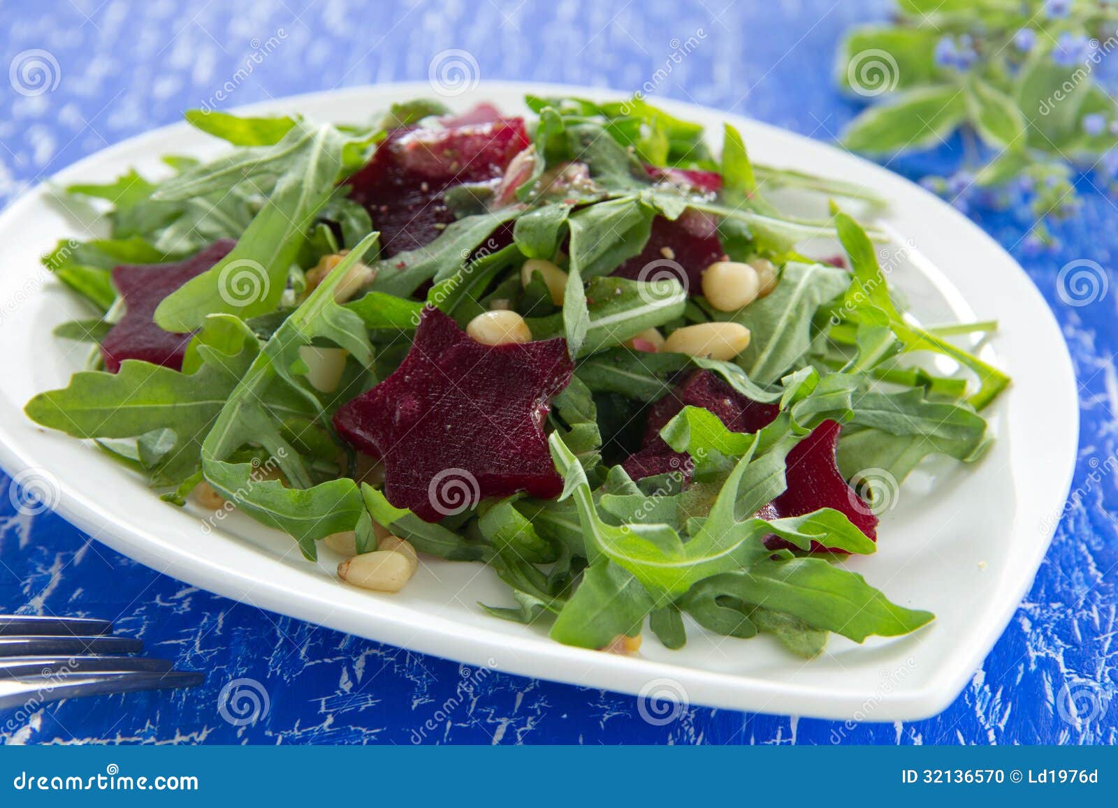 Salad with ruccola stock photo. Image of ruccola, arugula - 32136570