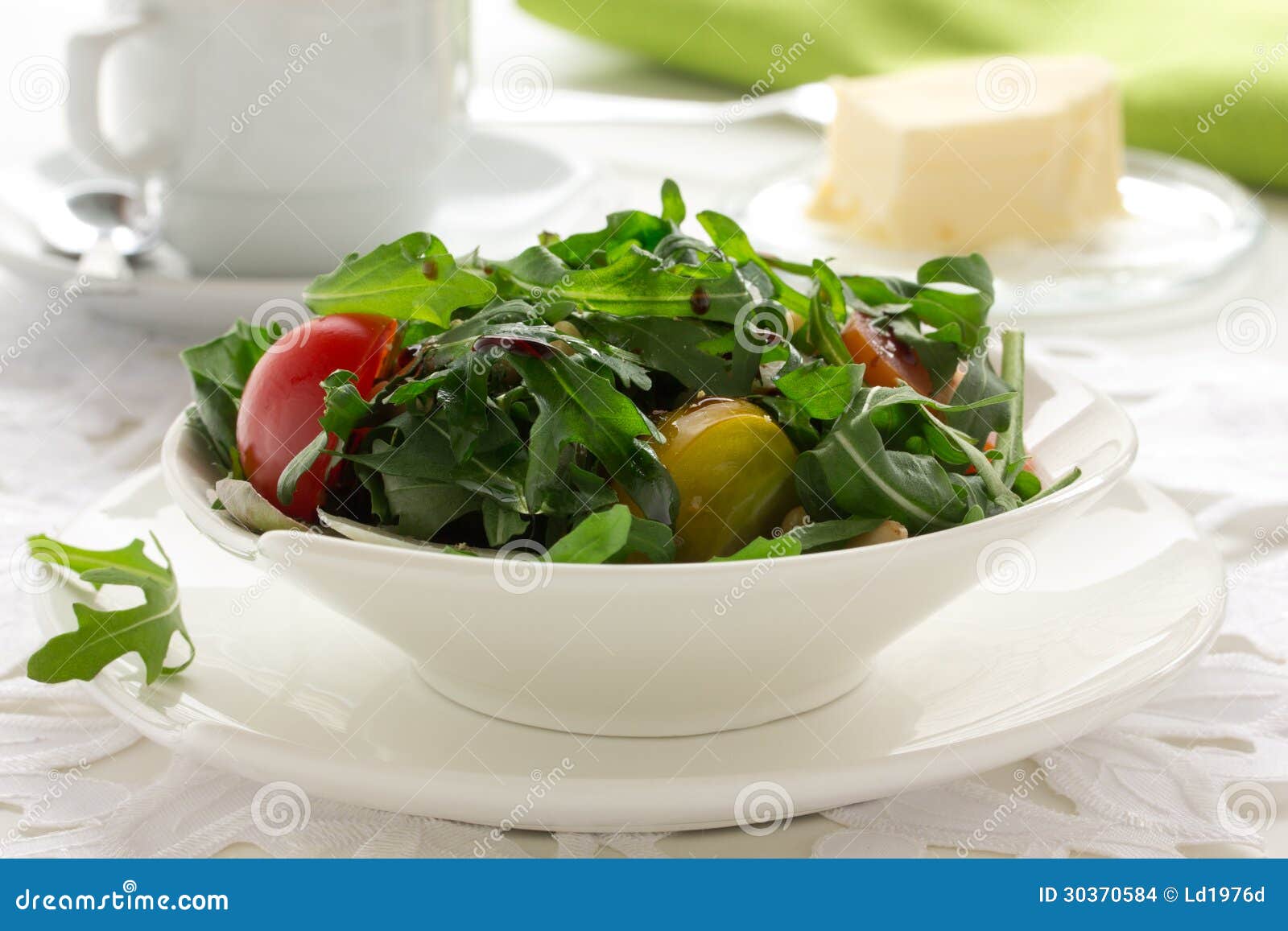 Salad with ruccola stock photo. Image of cherry, eating - 30370584