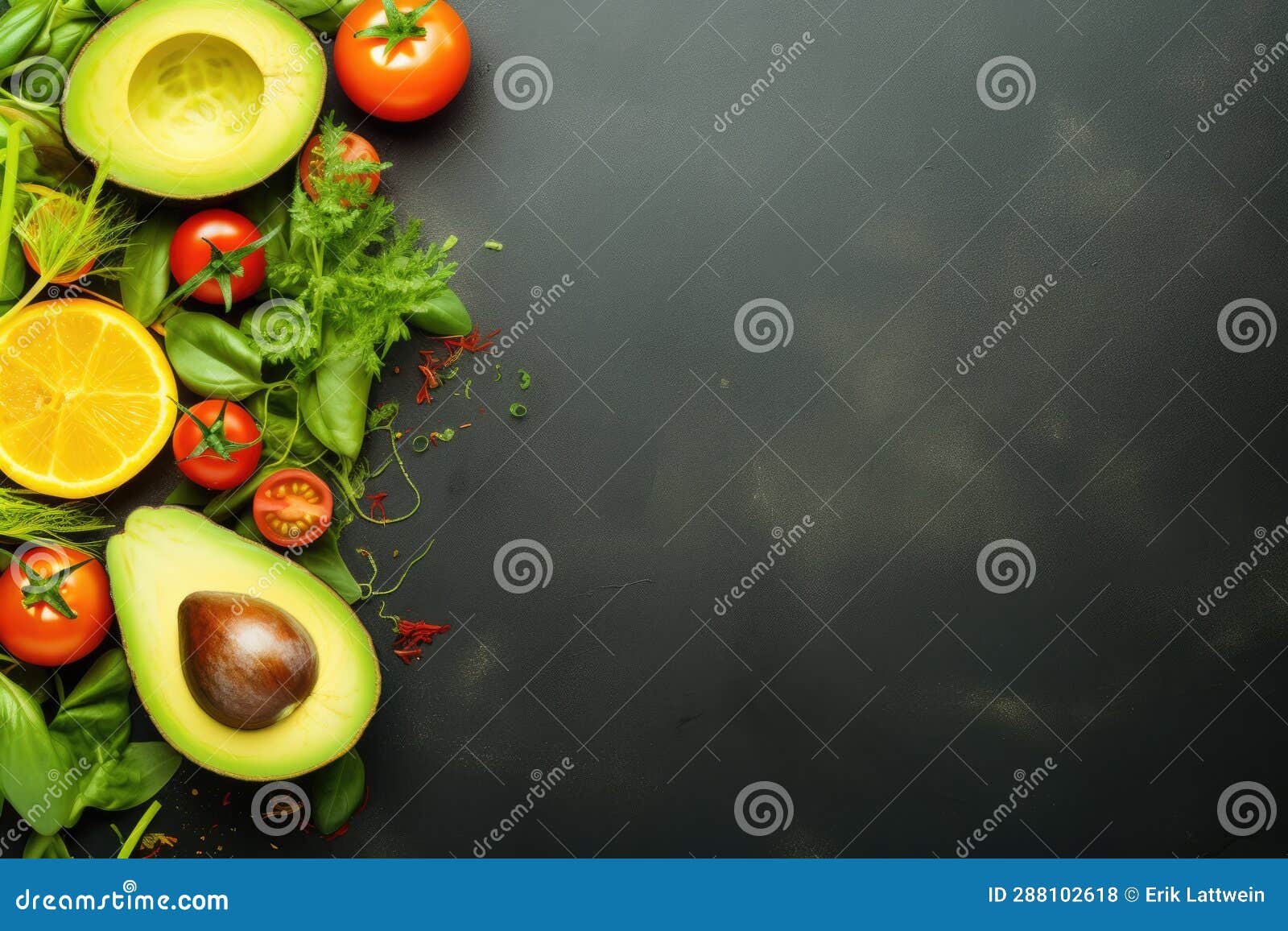 Salad Themed Background Large Copy Space - Stock Picture Backdrop Stock ...