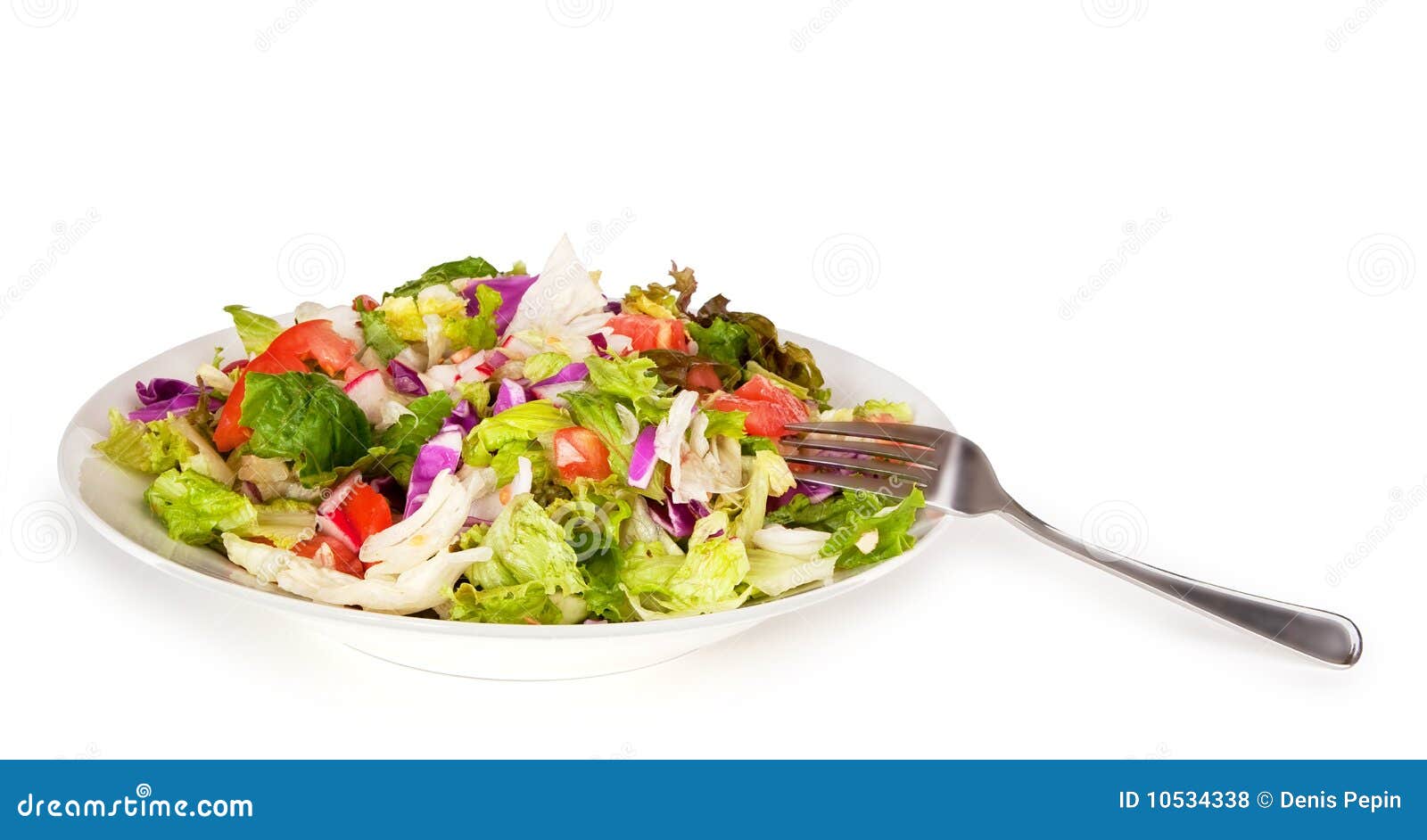 Salada pronta para comer foto de stock. Imagem de caloria - 10534338