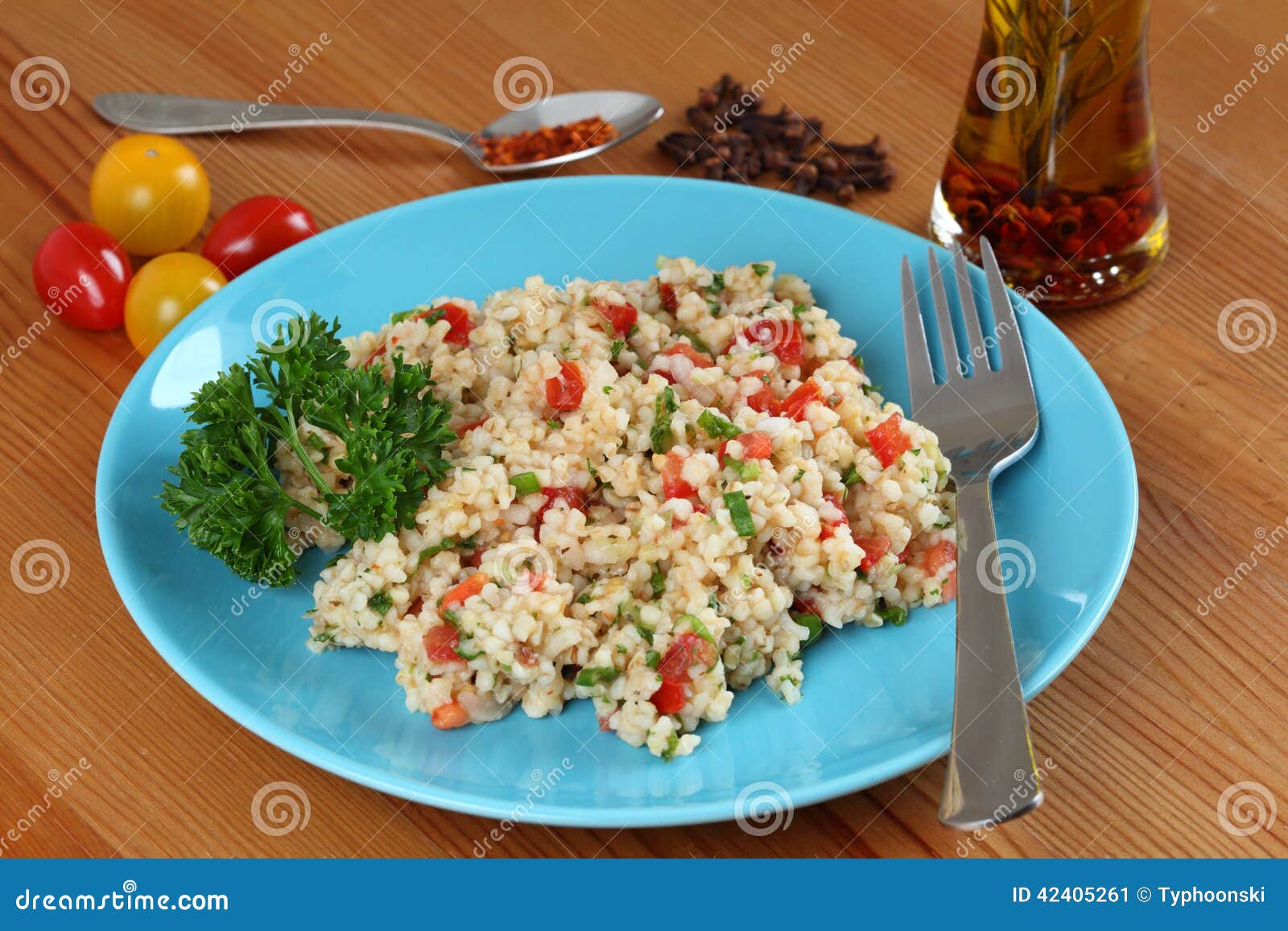 Salada Turca Tradicional Com Bulgur Imagem de Stock - Imagem de dieta ...