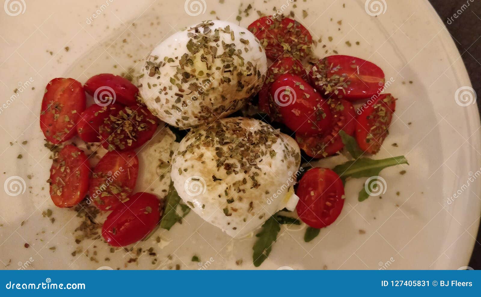 Salad caprese stock image. Image of salad, naples, caprese - 127405831